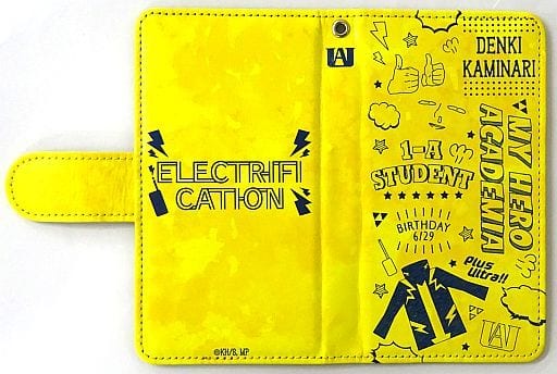 Kaminari Denki Notebook Type Smartphone Case "MY HERO ACADEMIA" | 雑貨・小物 ...