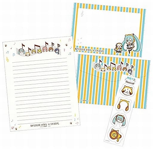 Collection Letter Set "Hatsune Miku x Rascal the Raccoon" | Goods ...