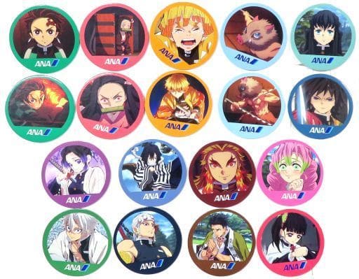 All 18 kinds set In-flight limited collaboration Menko "Demon Slayer ...