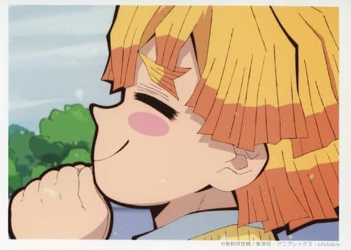 Character card Zenitsu Agatsuma (Smile / Sideways) 「 Demon Slayer ...