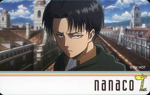 D. Levi Ackerman nanaco card 「 Attack on Titan 」 7-ELEVEN convenience ...