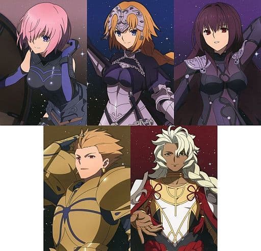 Character card All 5-Type Set Bromide Design Illustration Card "Fate ...