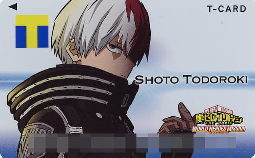 Character card Shoto Todoroki T Card "MY HERO ACADEMIA THE MOVIE WORLD ...