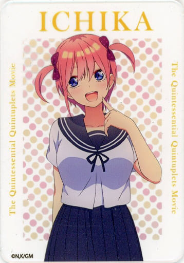 Nakano Ichika Acrylic Card "Eiga The Quintessential Quintuplets POP UP ...