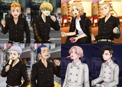 A set of 8 types Bromide "TV Anime Tokyo Rivanger's POP STORE in ...