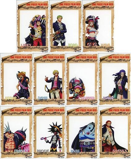 11-kind set "ONE PIECE FILM RED Trading Clear Card Collection" limited ...