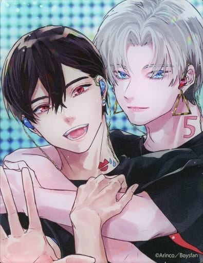 Character card Noya & J (KISS MARK & 5) "Kiss me crying Acrylic Card 01 ...