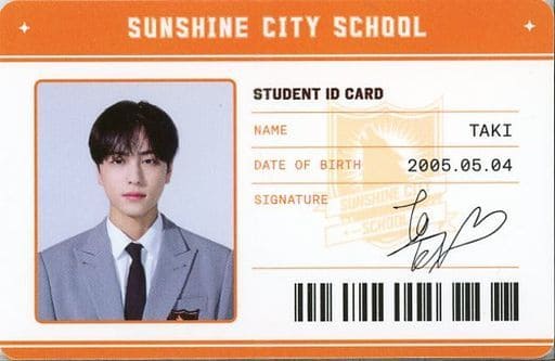 TAKI (& TEAM) STUDENT ID card (student ID) "CD First Howling : WE ...
