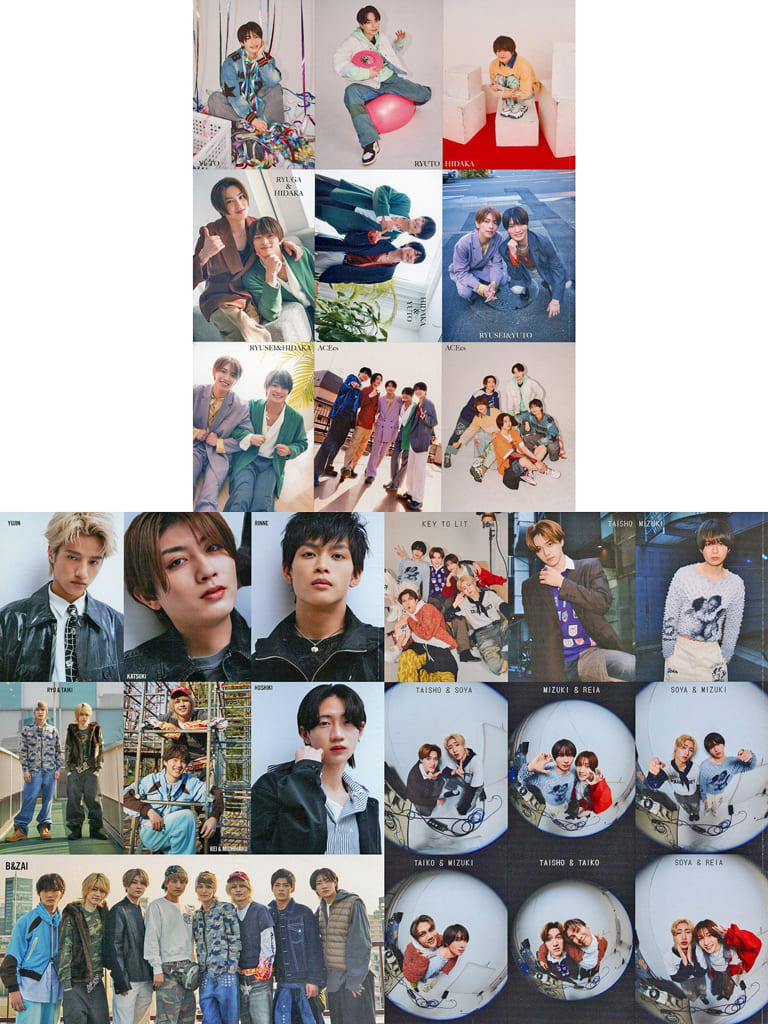 駿河屋 - ACEes＆KEY TO LIT＆B＆ZAI 厚紙カード(3枚組) Myojo 2025年6月号増刊 ちっこいMyojo 綴じ込み付録（キャラクターカード）