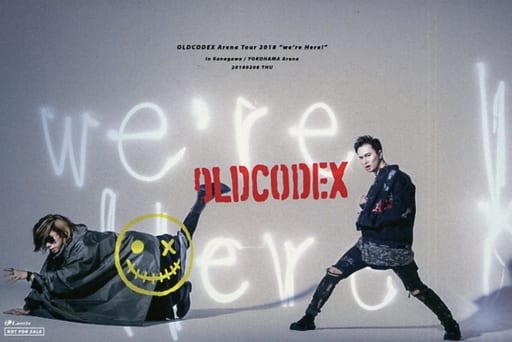 Oldcodex (black and white) Limited postcard "Oldcodex Arena Tour 2018" we're Here! "music and ...