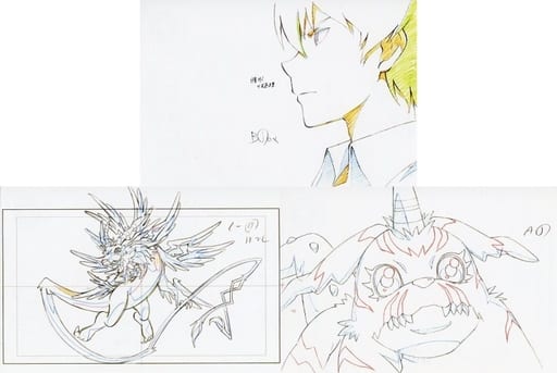 B Set Original Picture Postcard Set (3-Pack) 「 DIGIMON ADVENTURE tri ...