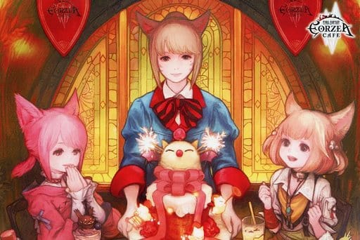 Gathering (FINAL FANTASY XIV / ミコッテ) postcard "FINAL FANTASY エオルゼアカフェ ...