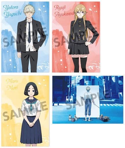 Postcard Yaguchi Yatora & Ayukawa Ryuji & Morimaru Postcard set "Blue ...