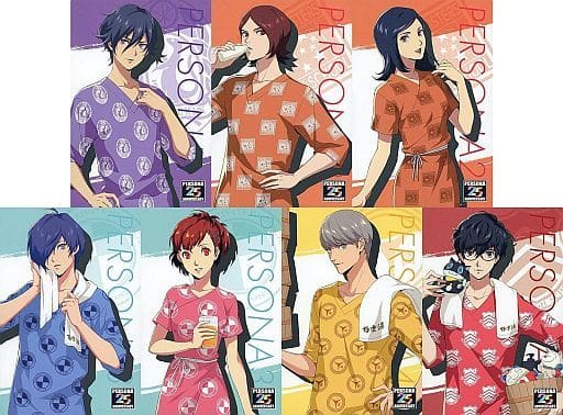 Postcard All 7 types set limited postcard "25th anniversary of Persona ...