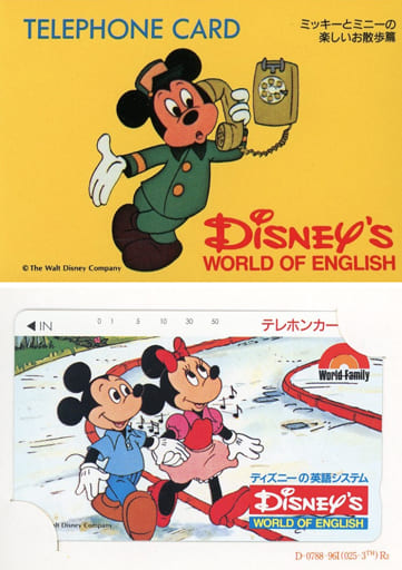 Anime and manga telephone cards Mickey Mouse / Minnie Mouse "Disney ...
