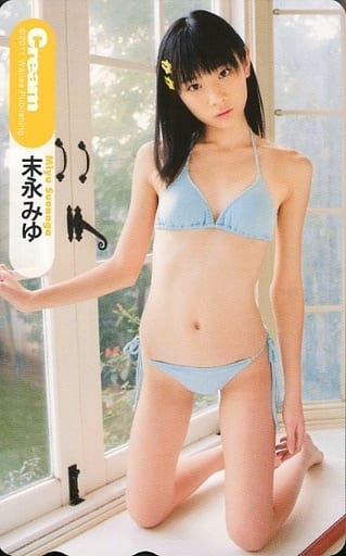 Female idol and actors telephone card "Miyu Suenaga" Cream | Toy Hobby | Suruga-ya.com