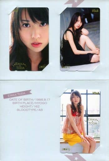 Female idol and actors telephone card (3-Pack Set) "Erika Toda [with Mount]" BOMB | Toy Hobby ...