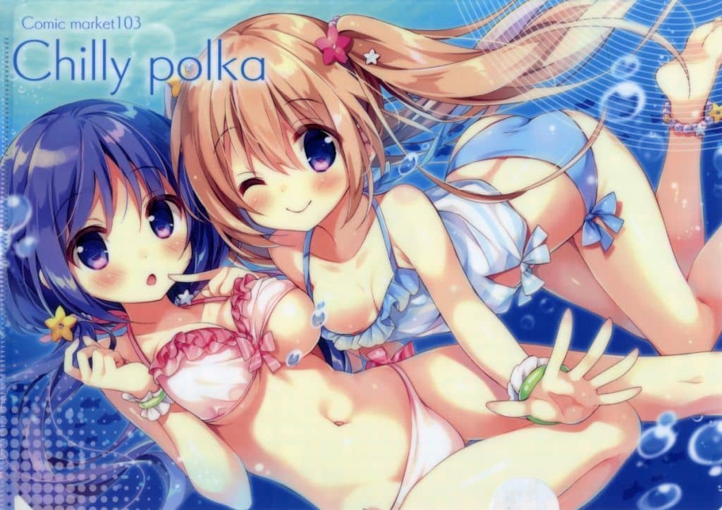 駿河屋 -【アダルト】 【オリジナル】A4クリアファイル A4CF104_083(すいみゃ) C104新刊購入特典/Chilly polka＆メロンブックス（クリアファイル）