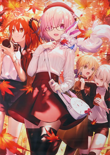 [Fate] B2 Tapestry Autumn Mashu Kyrielite & Gudako & Altria Pendragon & Saber Alter (Masi ...
