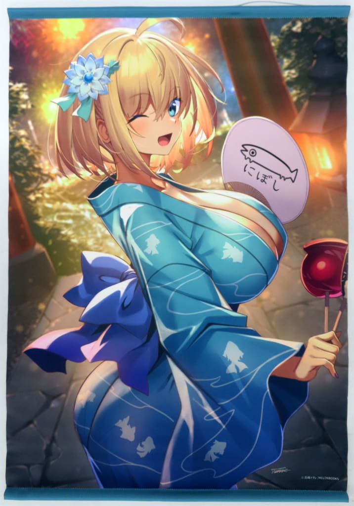 駿河屋 - 【オリジナル】B2Wスエードタペストリー(高峰ナダレ) C104カタログ・リストバンド型参加証特典/メロンブックス（タペストリー）