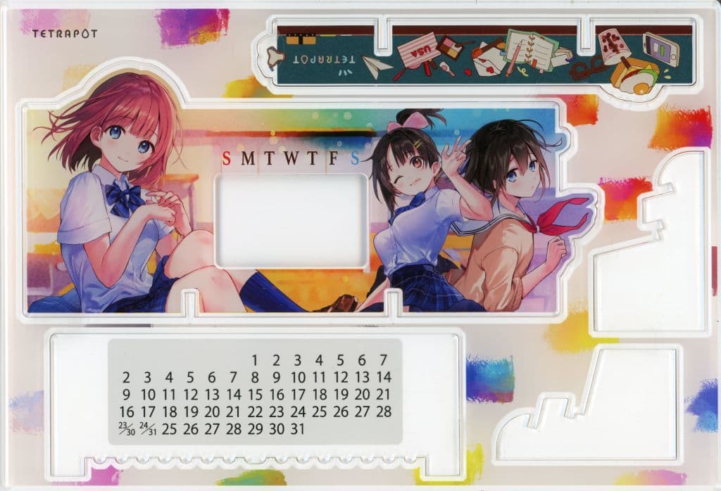 駿河屋 - 【オリジナル】万年アクリルカレンダー (はねこと) C97/TETRAPOT（カレンダー）