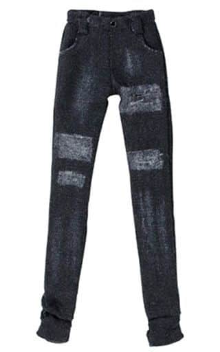 Boys Damage Skinny Denim Pants II (Black) for 1/6 PNS | Toy Hobby ...