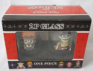 Ace & White Beard 2P Glass 「 ONE PIECE x Panson Works 」 | Goods ...