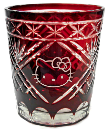 Hello Kitty (Red) Red Black Modern Kiriko Glass 「 Hello Kitty 」 | Goods ...