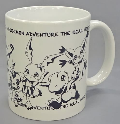 DIGIMON ADVENTURE Mug 「 DIGIMON ADVENTURE Adventure THE REAL WORLD ...