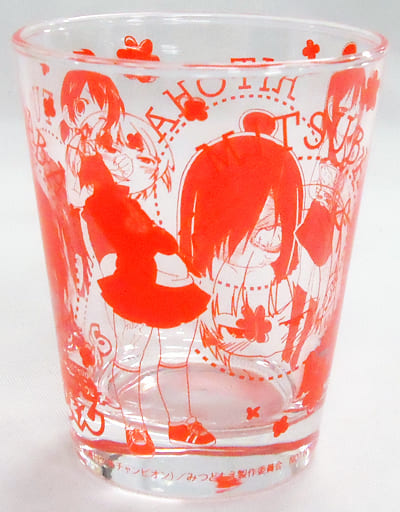 Mitsuba & Futaba & / DVD Mitsudomoe ", a glass with illustrations of ...