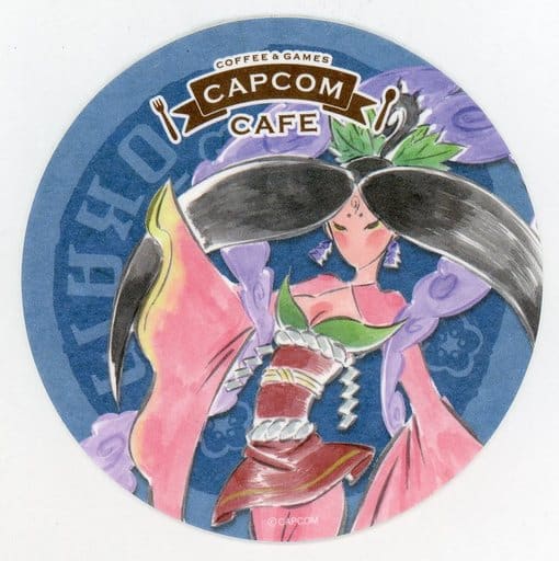 Coaster (Character Kuta) Kisei Sakuya-hime original coaster "CAPCOM CAFE Shinjuku Store x Okami ...