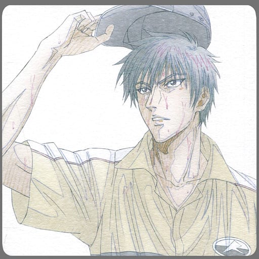 Genichiro Sanada Anime original drawing Drawn coaster 3 rd 「 THE PRINCE ...