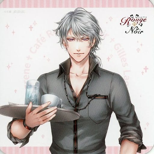 Gil Laglane (cafe) limited coaster "Rouge et Noir×PRINCESS CAFE" drink ...