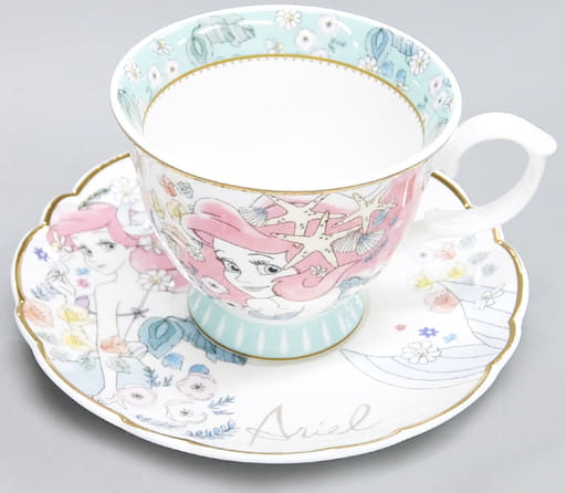 Ariel Tea Cup & SauceR Set Garish 「 THE LITTLE MERMAID 」 Disney Store ...