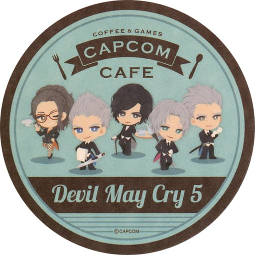 Mug / Teacup Set (Background Blue-green) Original Coaster "CAPCOM CAFE× ...