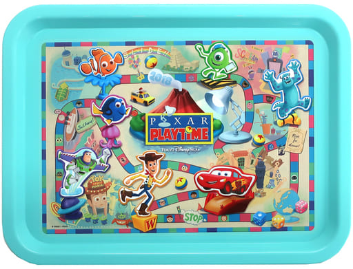 Assembled Souvenir Tray "Pixar Play Time 2018" Tokyo DisneySea Only ...