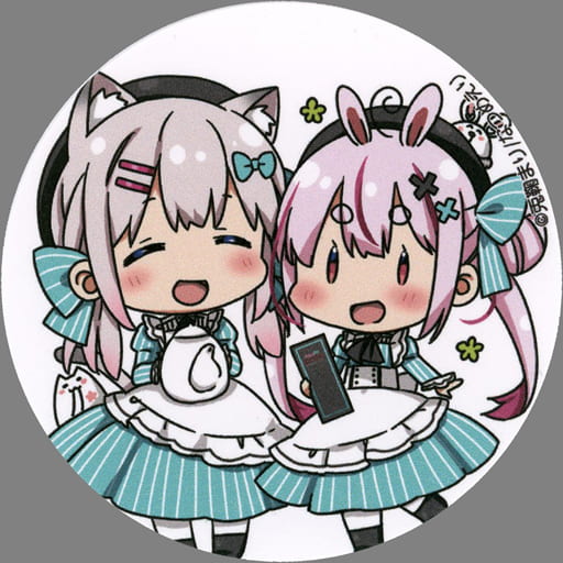 Tomari Mari & Eri Natsume (Mini Character / Cafe Costume) Coaster ...