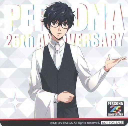 Main character (Persona 5) original coaster "SEGA Collaboration Cafe ...