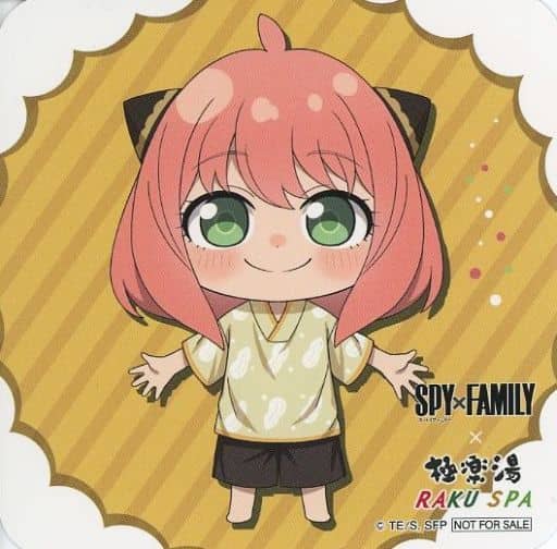 Anya Forger (Mini Character) Coaster "SPY×FAMILY× gokurakuyu RAKU SPA ...