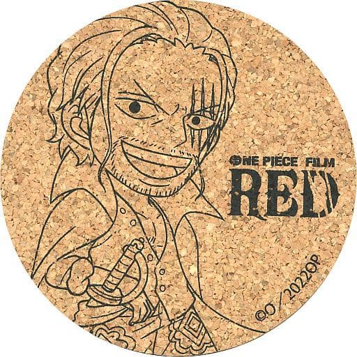 Shanks "ONE PIECE FILM RED Trading Cork Coaster" limited to Fuji TV ...