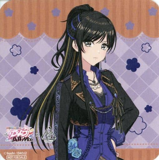 Aoyagi Tsubaki original coaster "D4DJ All Mix×DISH UP" drink menu order bonus | Goods ...