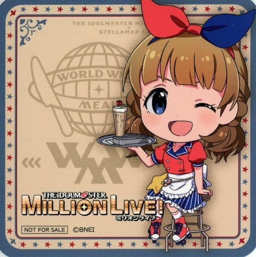 Momoko Suo (Mini Character) original coaster "idol Master MILLION LIVE! Shea Ta Days ×STELLAMAP ...
