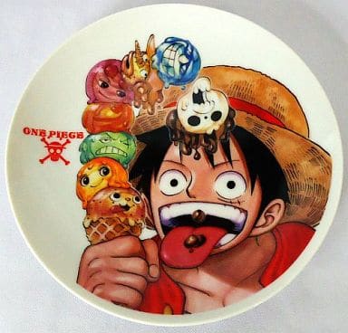 Plates and tea bowls (Character Kata) Monkey D. Luffy Pirate Plate "ONE ...