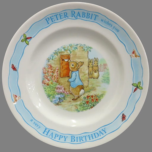 Plate and bowl [Single Item] Peter Rabbit (HAPPY BIRTHDAY) plate "Peter ...