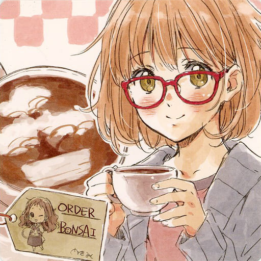 Kuriyama Mirai ga Dekakeru Illustration coaster "BEYOND THE BOUNDARY -I ...