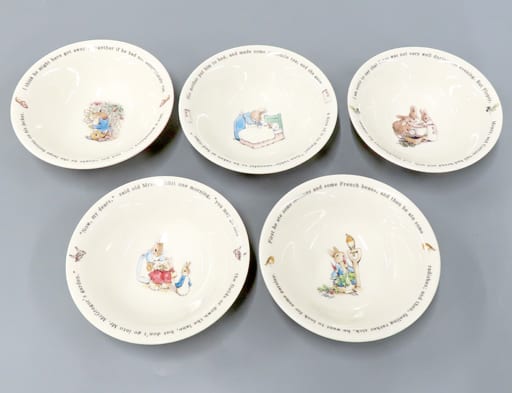 Plates and bowls Assorted Salad Bowl 5-Piece Set "Peter Rabbit" | Goods ...