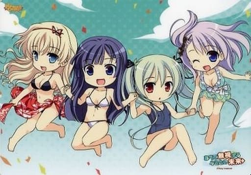 Minami & 爽花 & Nana Nagi & Total B5 Shitajiki 「 PC Software Dare to Ignore the Future with You ...