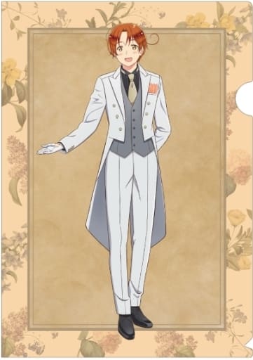 Clear file Italian (butler ver.) drawing illustration A4 clear file ...