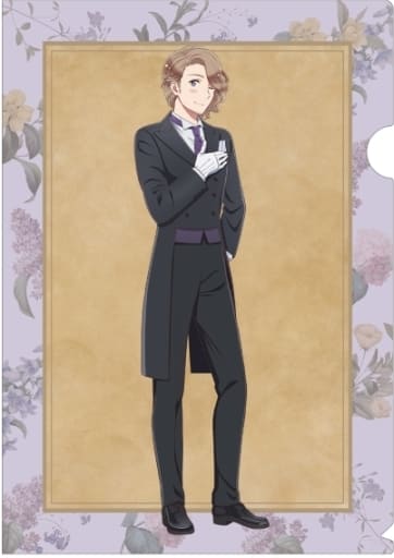Clear file French (butler ver.) illustration A4 plastic trasparent file ...