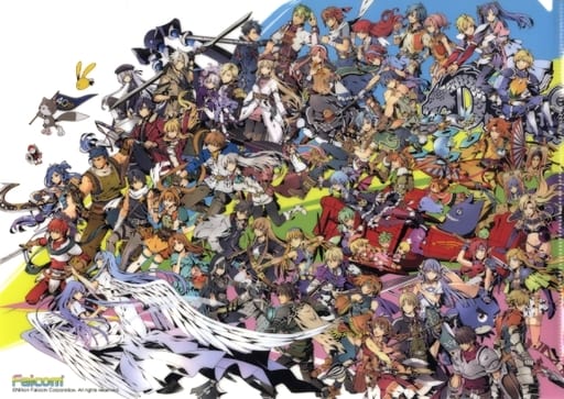 Nippon Falcom 40 th Anniversary A4 Clear File Falcom Shop Goods ...